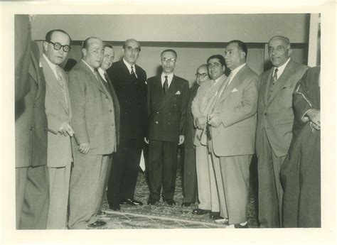 President Shukri Al Quwatli And To His Right Prime Minister Saeed Al