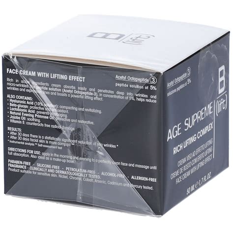 B Lift Rich Lifting Complex Crema Viso Ad Effetto Lifting 50 Ml Redcare