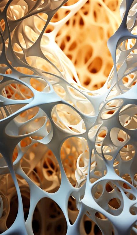 Intricate Structure With Alveoli Ai Generated Stock Illustration