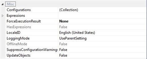 Microsoft Business Intelligence SSIS Package Properties