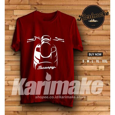 Jual Kapake Concept Kaos Baju Motor Honda All New Scoopy 2018 Kaos Otomotif Karimake Kapake