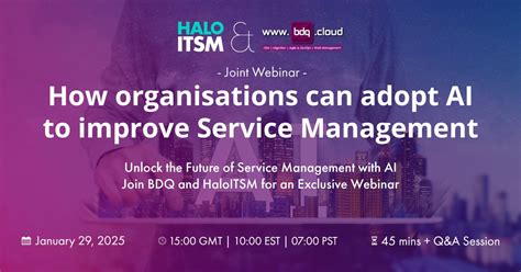 Ai Itsm Webinar Servicemanagement Digitaltransformation Bdq