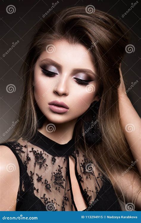 Beauty Woman Face Portrait Beautiful Model Girl With Perfect Fresh