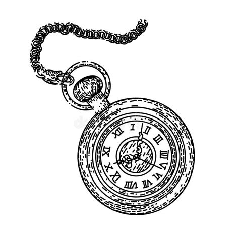 Victorian Sketch Pocket Watch Stock Illustrations 110 Victorian