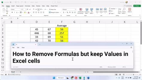 Remove All Formulas From An Excel Sheet And Keep Values Using Shortcuts