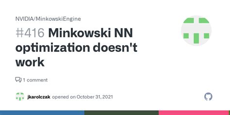 Minkowski Nn Optimization Doesnt Work · Issue 416 · Nvidia