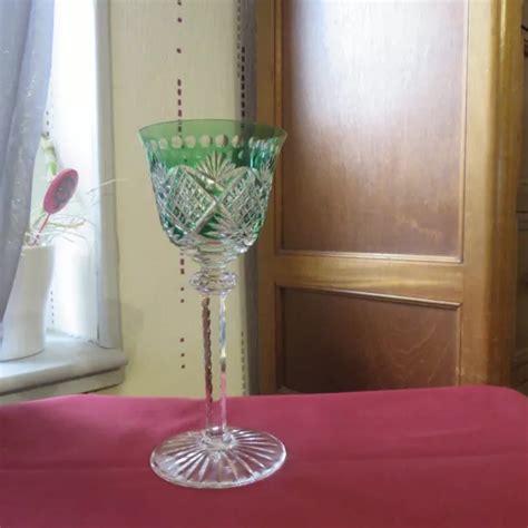 VERRE ROEMER CRISTAL de saint louis modèle tommy couleur vert taille
