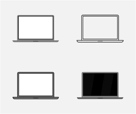 Premium Vector Laptop Vector Set Modern Technology