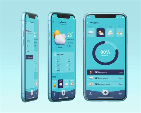 Weather Mobile App Design Behance