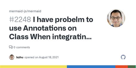 I Have Probelm To Use Annotations On Class When Integrating Mermaid