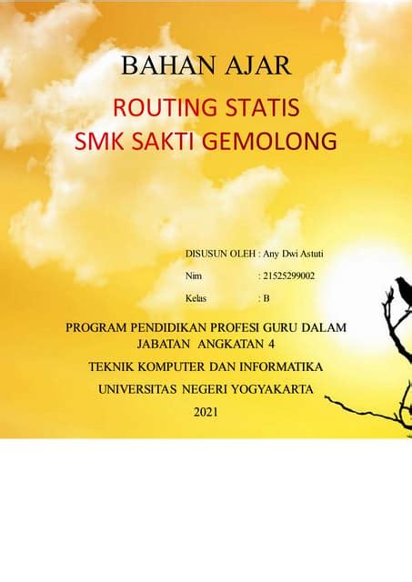 Routing Routing Statis Dan Routing Dinamis Pdf
