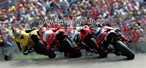 Race Series Race 1 Steve Whyman Motorcycle Art