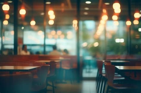 Premium Photo Blurred Background Restaurant In Light Colors