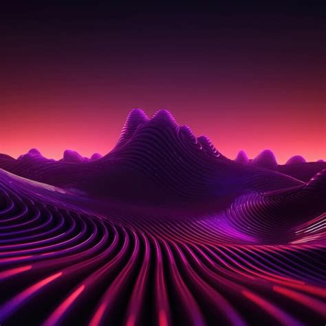 Premium Photo Abstract 3d Rendering Of Wavy Surface Futuristic Background