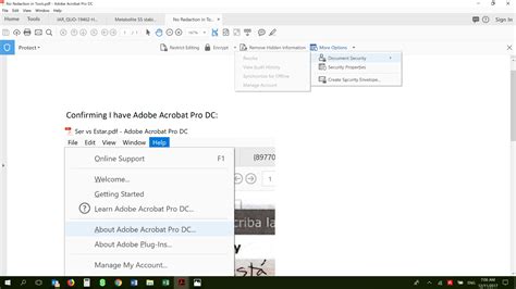 Solved Does Adobe Acrobat Standard DC Support Redact Adobe Product Community 9541214
