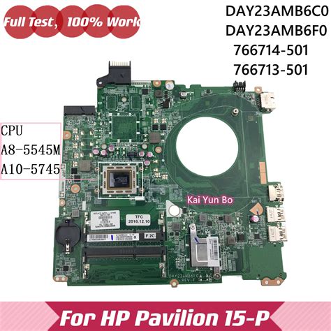 Placa Base DAY23AMB6C0 DAY23AMB6F0 Y23A HP Pavillion 15 P 15 P071NR 15Z