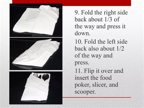 Napkin Folding Ppt Pptx