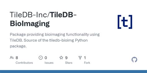 GitHub TileDB Inc TileDB BioImaging Package Providing Bio Imaging