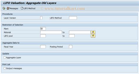 Mrlg Sap Tcode Aggregate Layer