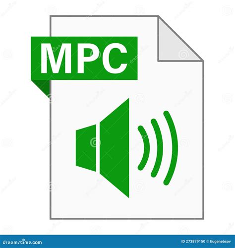 Modern Flat Design Of MPC File Icon For Web Stock Vector Illustration Of Label Program 273879150