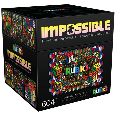 Rubiks Cube Rubiks Impossible Puzzle 500 Piece Lenticular Puzzle