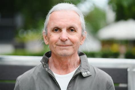 Older Man Have Good Time In The Park Stock Image Image Of Autumn