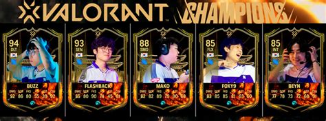 Seoul Championship Drx Team Player Rating Card Valorant Cards