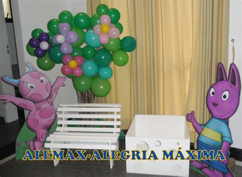 Alemax Alegria MÁxima ☼ DecoraÇÃo Clean CenÁrio Backyardigans