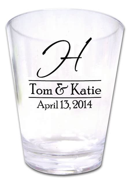 400 Wedding Favors Personalized Custom Plastic Shot By Factory21