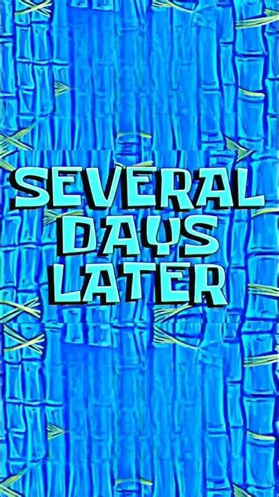 Shorts Spongbob Several Days Later Spongebob Time Cards🔥sound