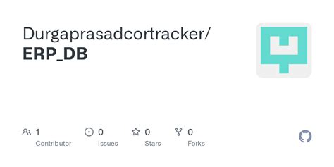 Github Durgaprasadcortrackererpdb