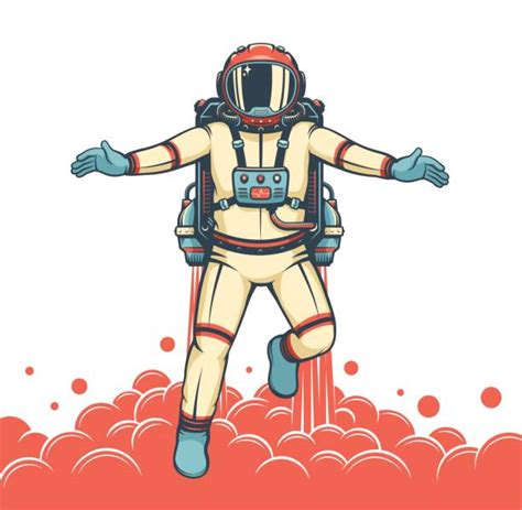 Jetpack Astronaut In Space