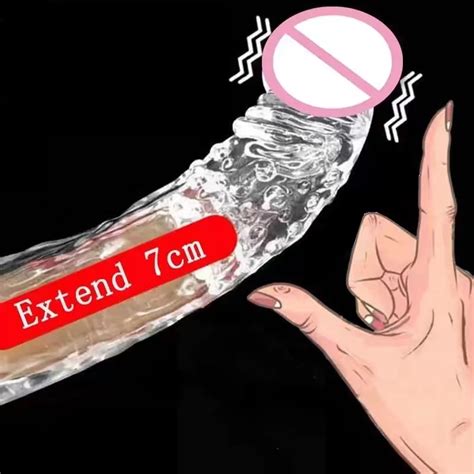 Extensor De Pene Manga Para Hombres Preservativo Reutilizable Glans