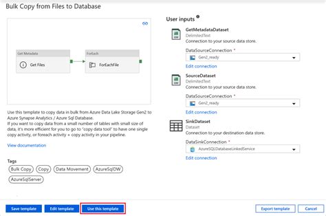 Cópia Em Massa De Ficheiros Para Base De Dados Azure Data Factory