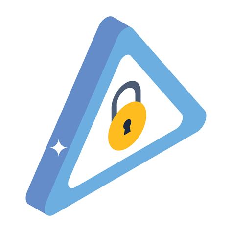 Password Warning Isometric Icon Editable Vector 6530578 Vector Art At