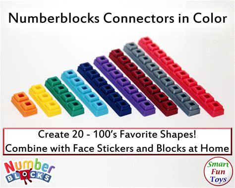 Brand New Product Create The Numberblock Characters To With These Custom Connectors