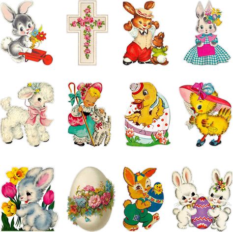 Pkgd Easter Cutouts Party Accessory 1 Count 4pkg Pkg