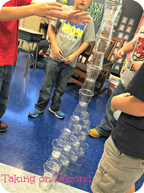 STEM Cup Stacking Taking On Second