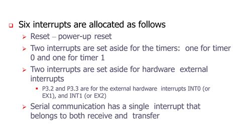 Interrupts Programming In Embedded C Using 8051 Pptx