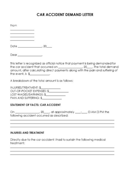 Free Demand Letter Templates 22 Types Guide And Tips