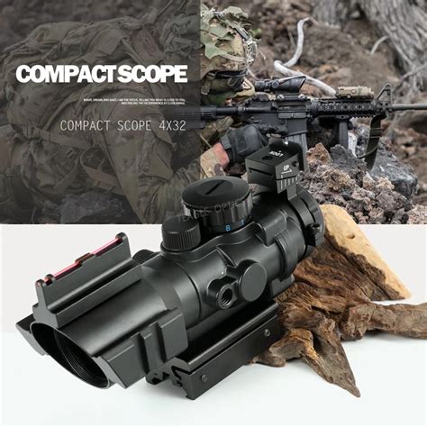 4x32 Riflescope 20mm Dovetail Reflex Optics Scope Tactical Sight For