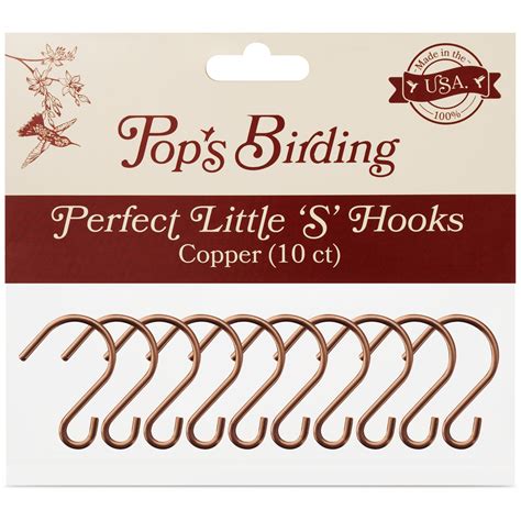 Perfect Little Copper S Hooks 10 Count Pops Birding
