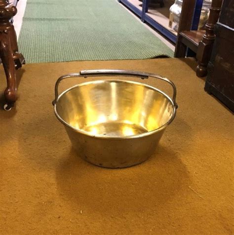 Antique Brass Berry Pan With Wrought Iron Handle Bruce Of Ballater