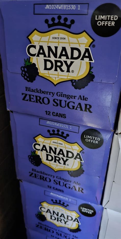 New Canada Dry Blackberry Ginger Ale Zero Sugar Is Here R Tofizzornottofizz