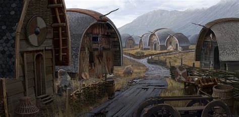 Viking Village Concept Art