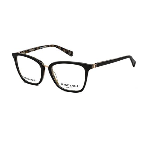Kenneth Cole New York Ladies Black Rectangular Eyeglass Frames