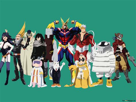 My Hero Academia Ua School Teachers 4k Wallpaper Download