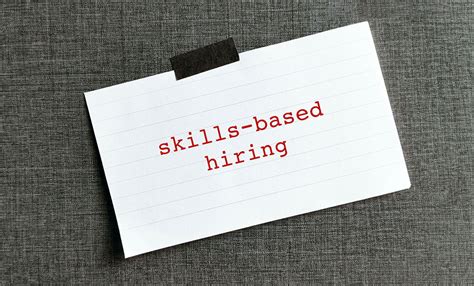 The Shift To Skills Based Hiring