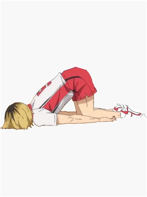 Tired Kenma Kozume After The Games Sticker For Sale By Kassy Yana