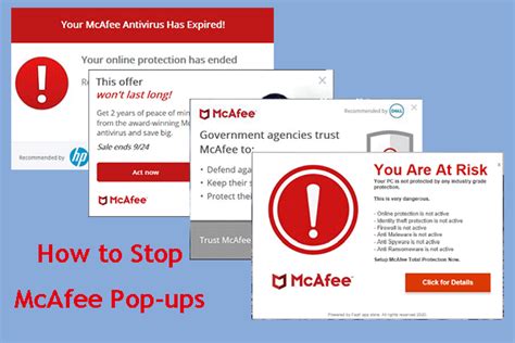 Solved How To Stop Mcafee Pop Ups
